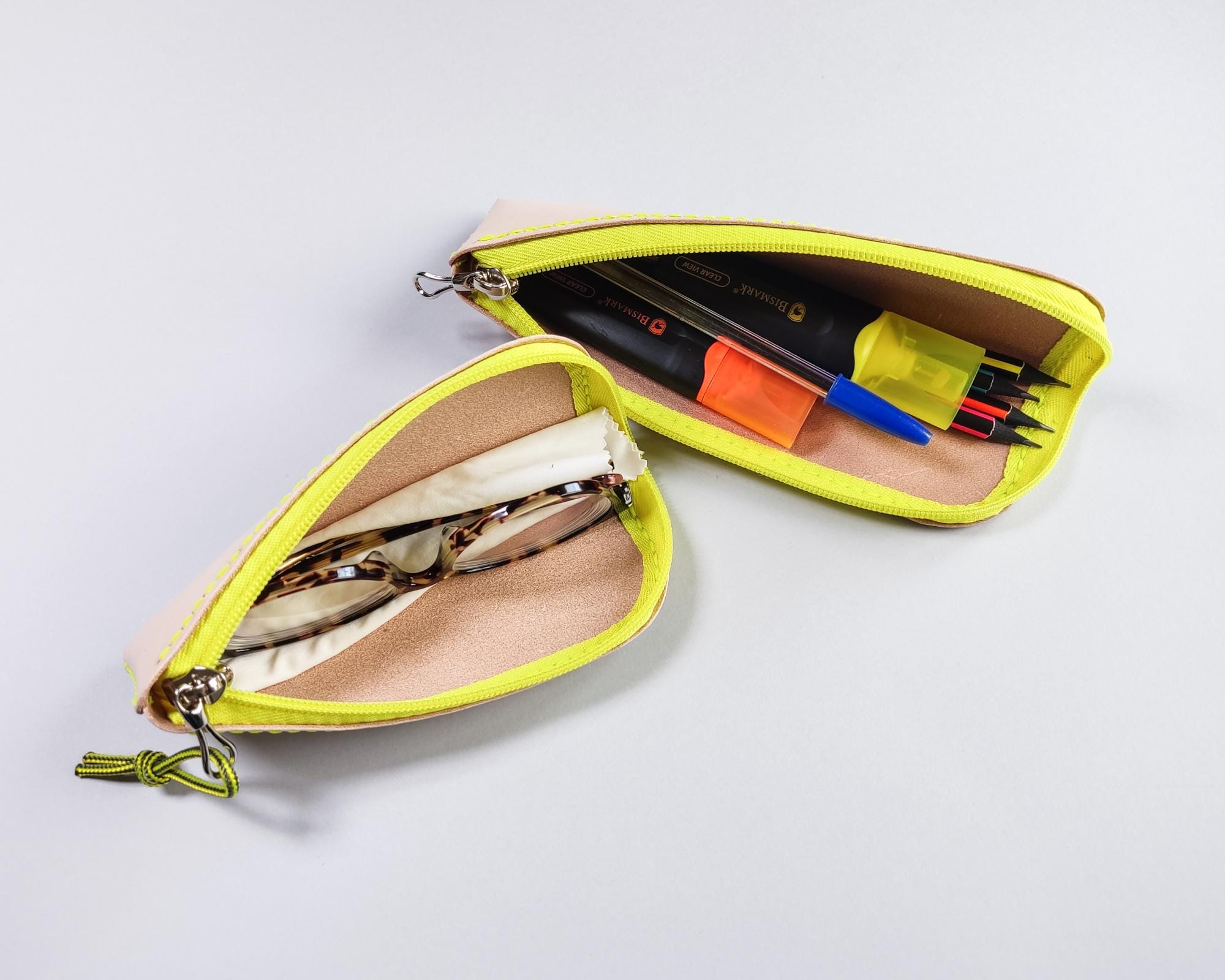 Leather Pencil Case Pattern, Pen Case Template PDF, Leather Zipper ...