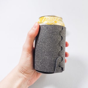 Leather Can Coozie Pattern, Stitchless Can Holder Template, Leather Can ...