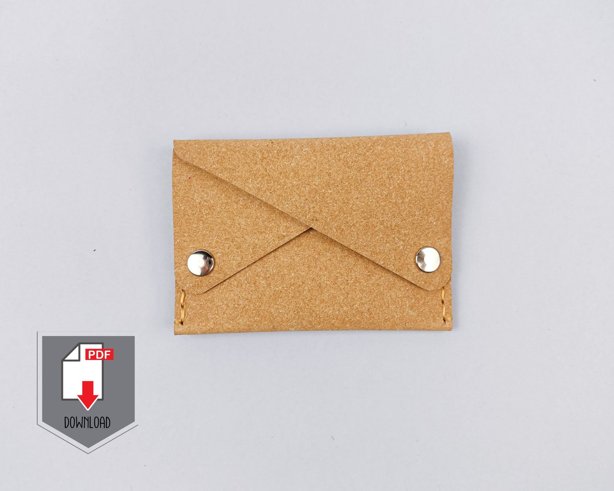 Small Wallet Pattern PDF, Pocket Leather Wallet for Men, Minimalist ...