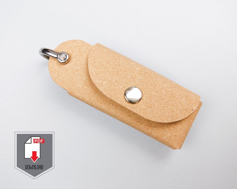 Leather Keychain Pattern PDF Keychain Template for Men DIY - Etsy