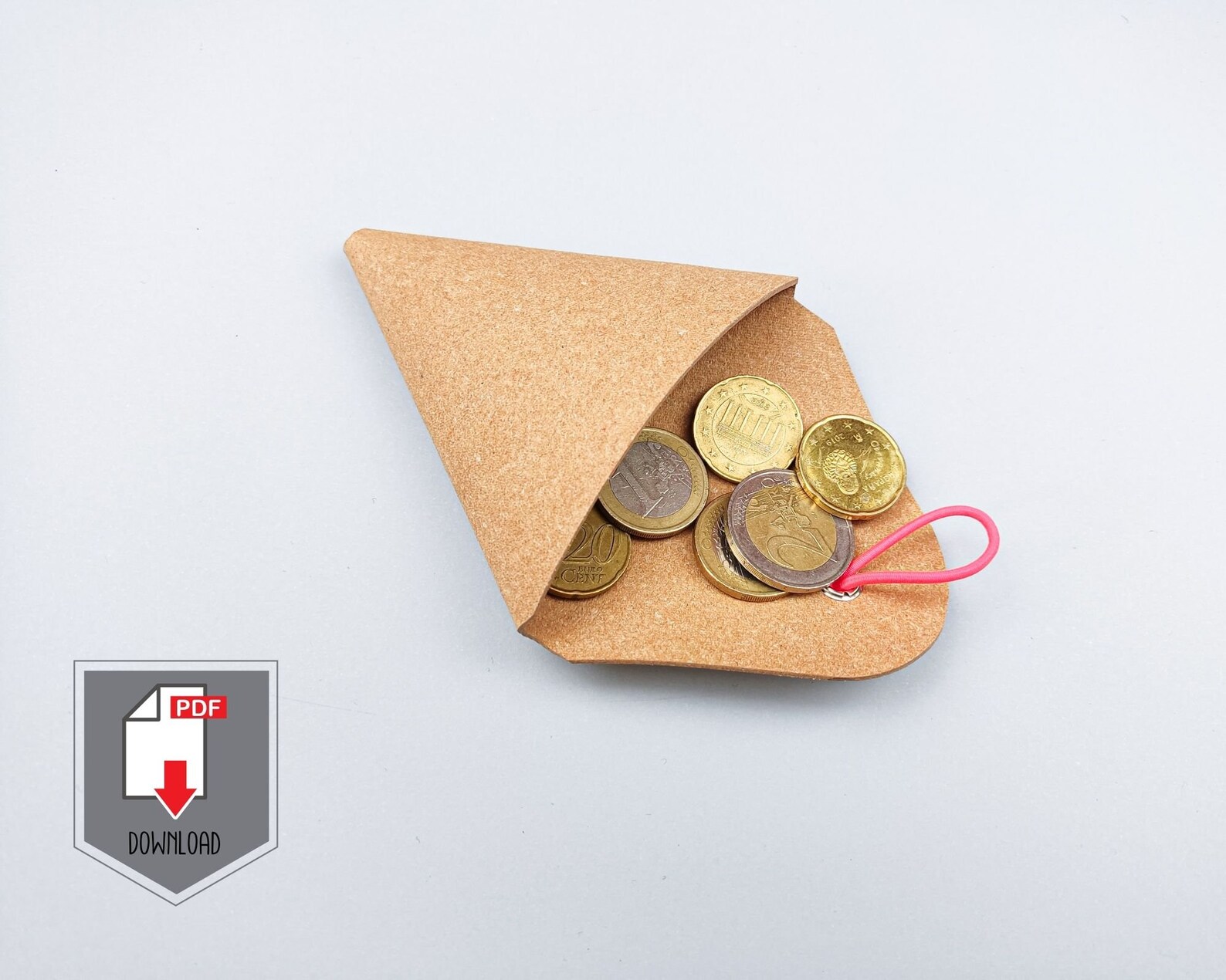 Leather Coin Purse Pattern PDF Small Wallet Template DIY - Etsy