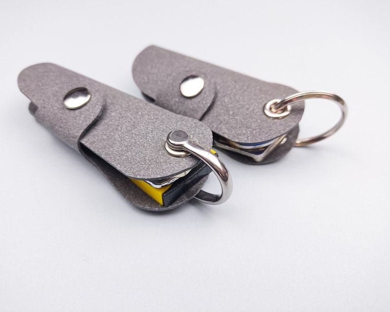 Leather Key Organizer Pattern for Beginners, 2 Sizes Keychain Template ...