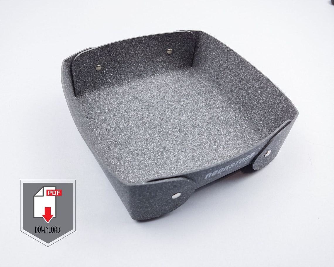Leather Tray Pattern PDF, Easy Leather Tray for Keys, Leather Valet ...