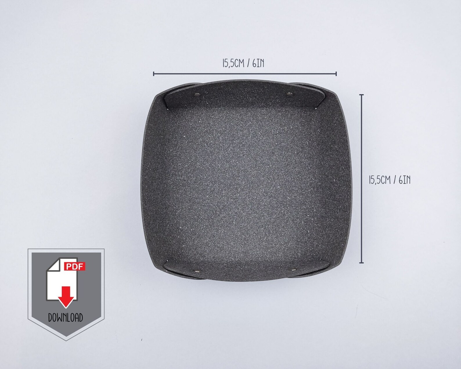 Leather Tray Pattern PDF, Easy Leather Tray for Keys, Leather Valet ...