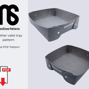 Leather Tray Pattern PDF Easy Leather Tray for Keys Leather - Etsy