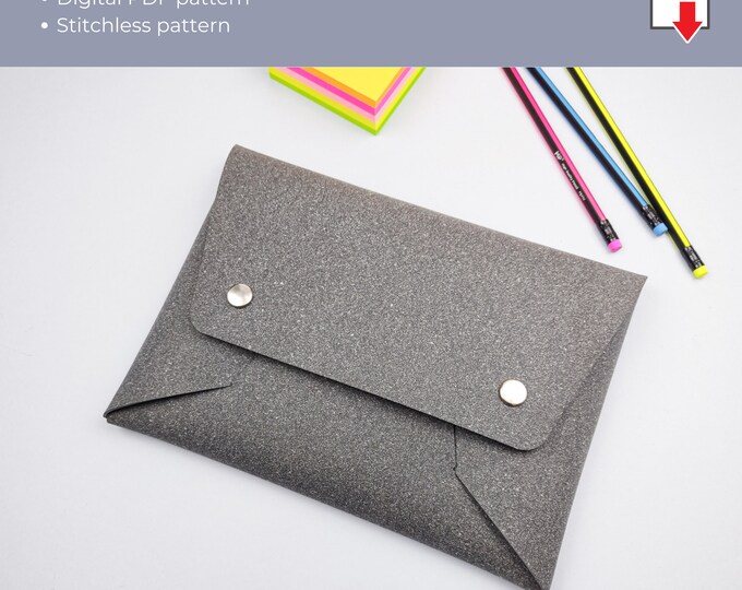 Leather iPad Case Pattern, PDF Download Tablet Case Pattern, iPad Pro ...