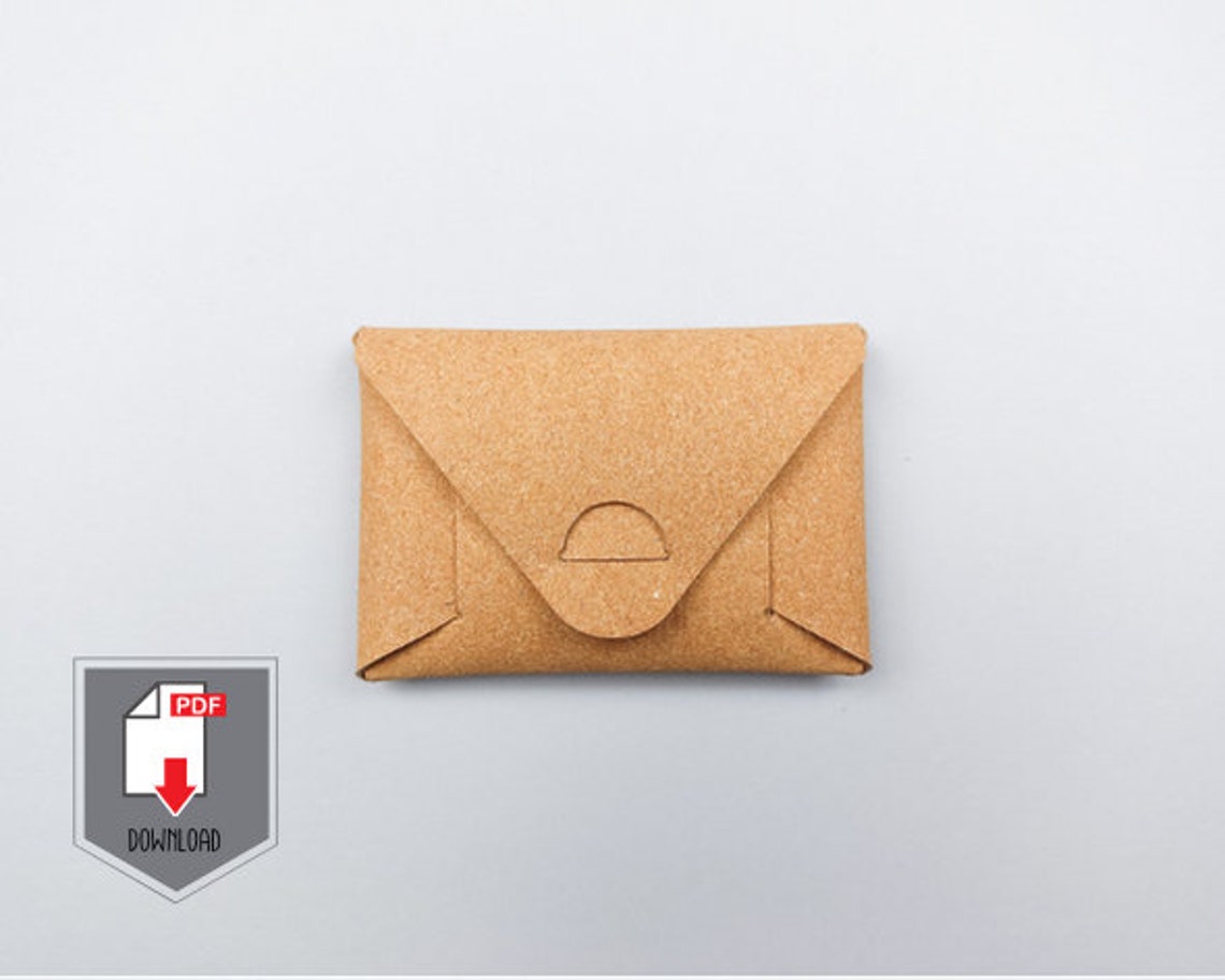 Leather Origami Card Holder Pattern PDF Download Pattern for - Etsy