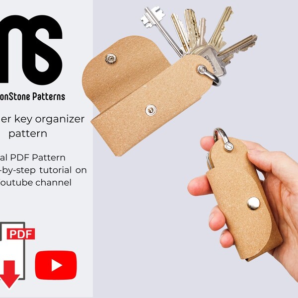 Leather Key Holder Template - Etsy