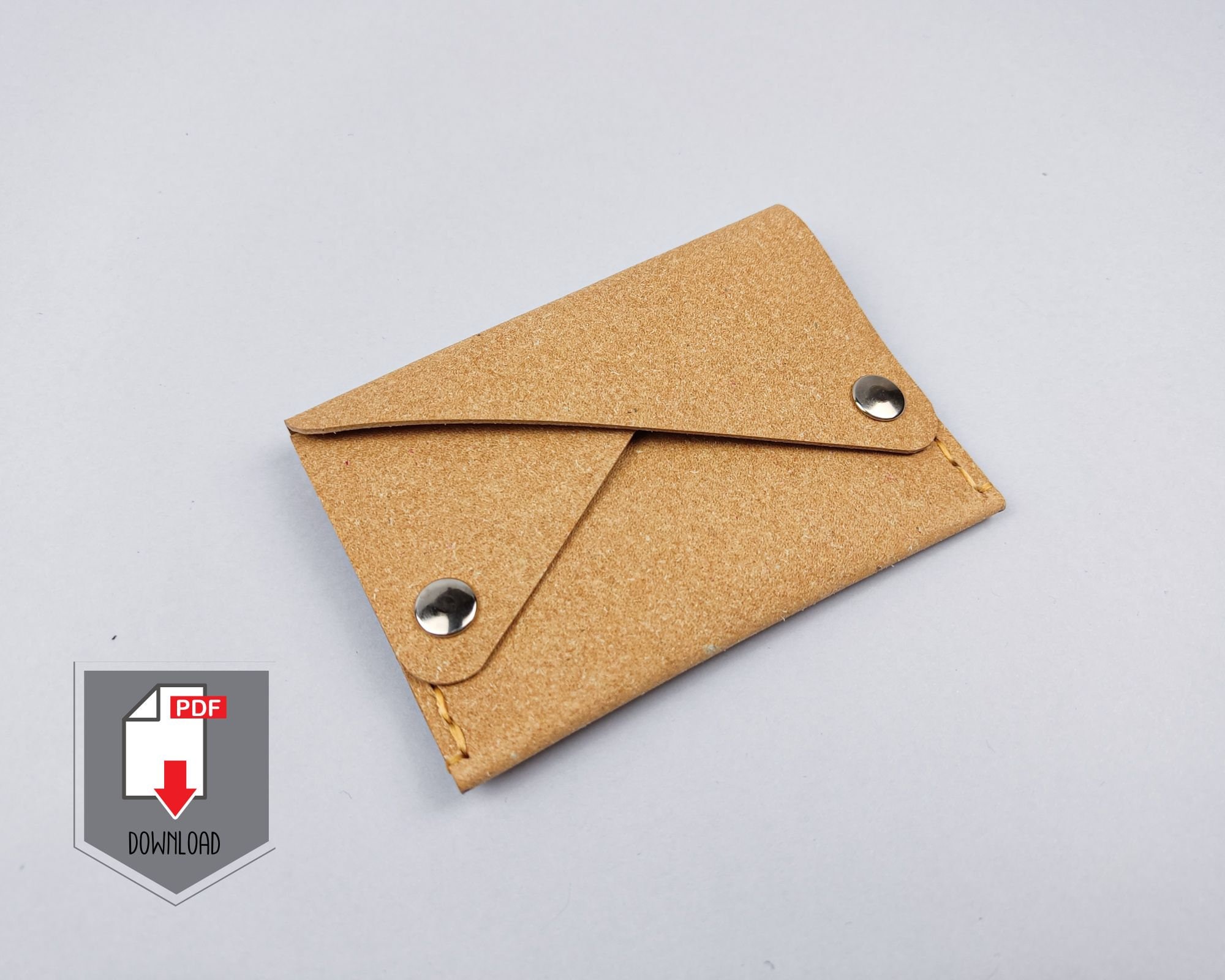 Small Wallet Pattern PDF, Pocket Leather Wallet for Men, Minimalist ...