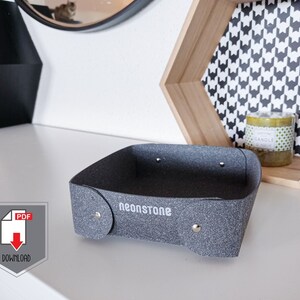 Leather Tray Pattern PDF, Easy Leather Tray for Keys, Leather Valet ...