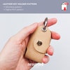 Leather Keychain Pattern PDF, Keychain Template for Men, DIY Christmas ...