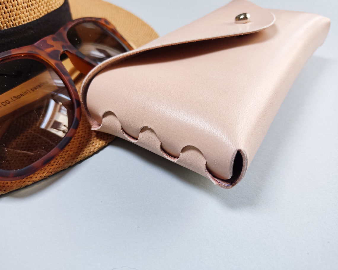Glasses Case Pattern PDF, Leather Glasses Case Template, Stitchless ...
