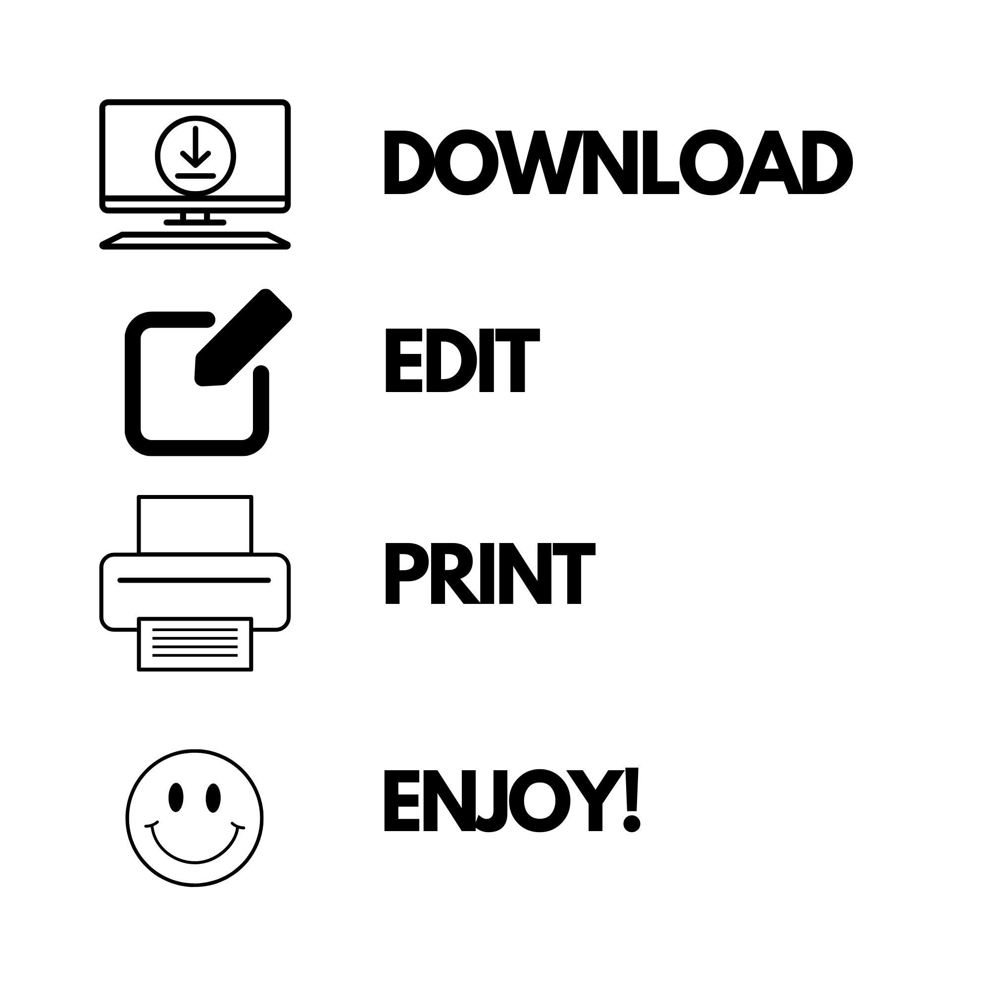 RABBIT PEDIGREE TEMPLATE - Blank Rabbit Pedigree - Printable Instant ...