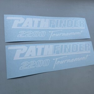 2x Pathfinder Boats 2200 Tournament Decals Trailer Vintage Pontoon ...