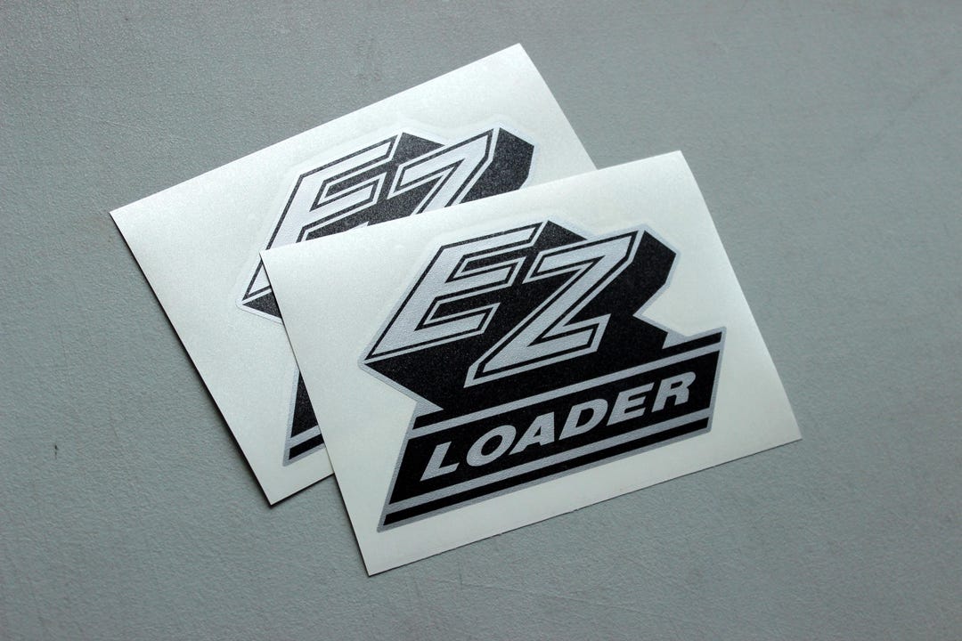 2x EZ Loader Trailer Decals Vintage Pontoon Fishing Hull Marine Decals ...