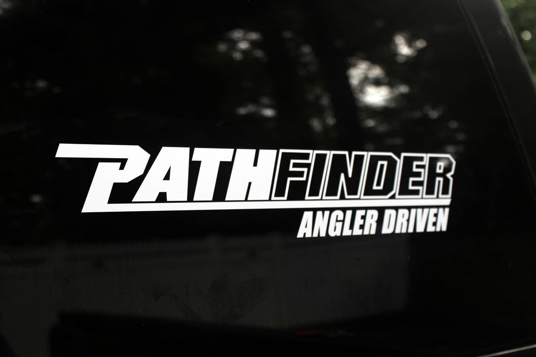 2x Pathfinder Boats Angler Driven Decals Trailer Vintage Pontoon ...