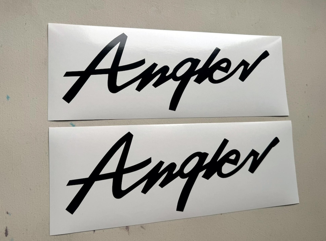 Angler Lund Boat Decals SET OF 2 Vinyl Decal Stickers - Etsy