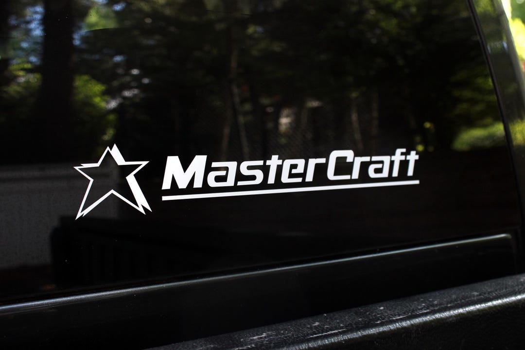 Mastercraft Ski Boat Waterski Wakeboard Trailer Logo Back Window SET OF ...