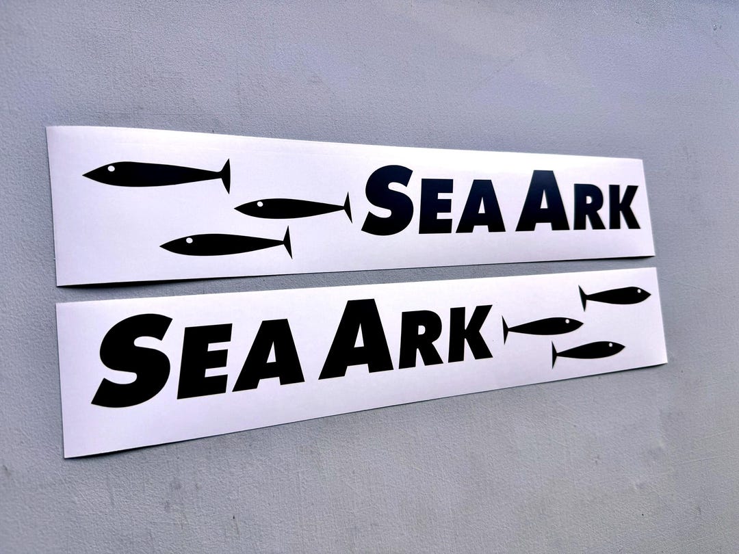 Seaark Boat Decals SET OF 2 Vinyl Decal Stickers - Etsy