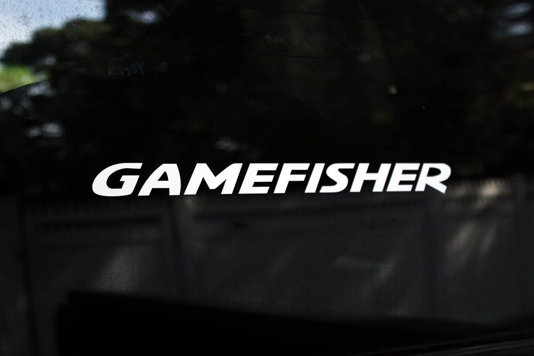 2x Gamefisher Boats Trailer Vintage Fishing Hull Marine Decals Stickers ...