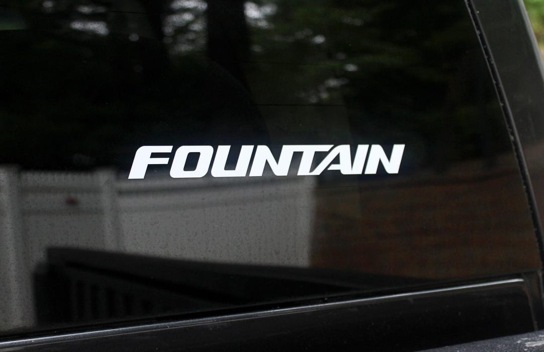 2x Fountain Boats Trailer Vintage Fishing Hull Marine Decals Stickers ...