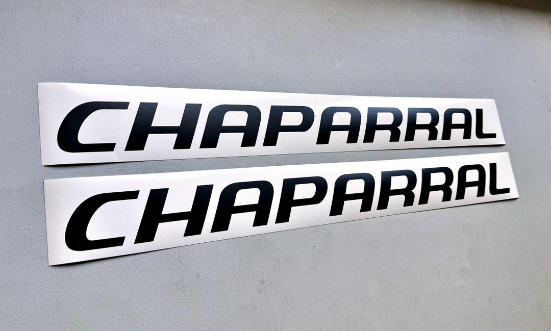 2x Chaparral Boats Trailer Vintage Pontoon Fishing Hull Marine Decals ...