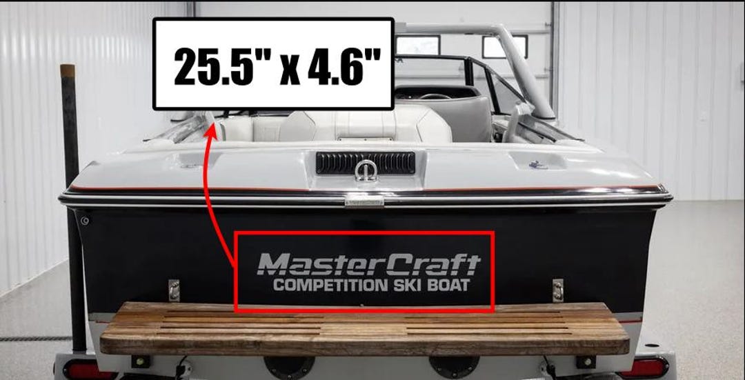 Mastercraft Competition Ski Boat Replacement Decal Pro Star Vinyl Decal ...
