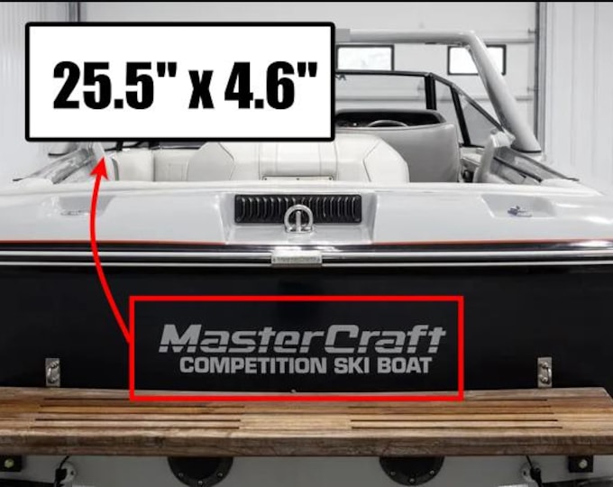 Mastercraft Competition Ski Boat Replacement Decal Pro Star Vinyl Decal ...
