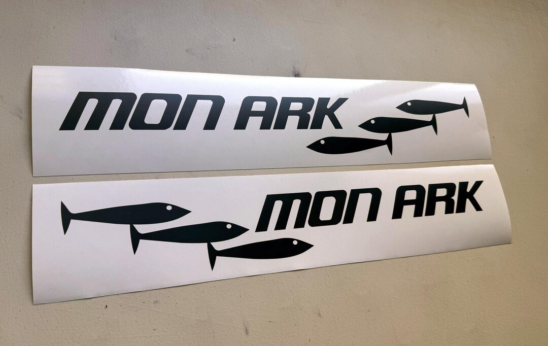 Monark Boat Decals SET OF 2 Vinyl Decal Stickers - Etsy