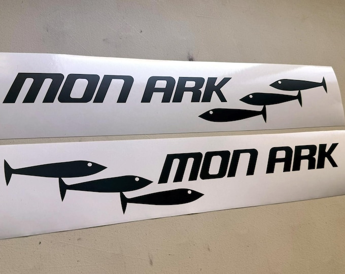 Monark Boat Decals SET OF 2 Vinyl Decal Stickers - Etsy