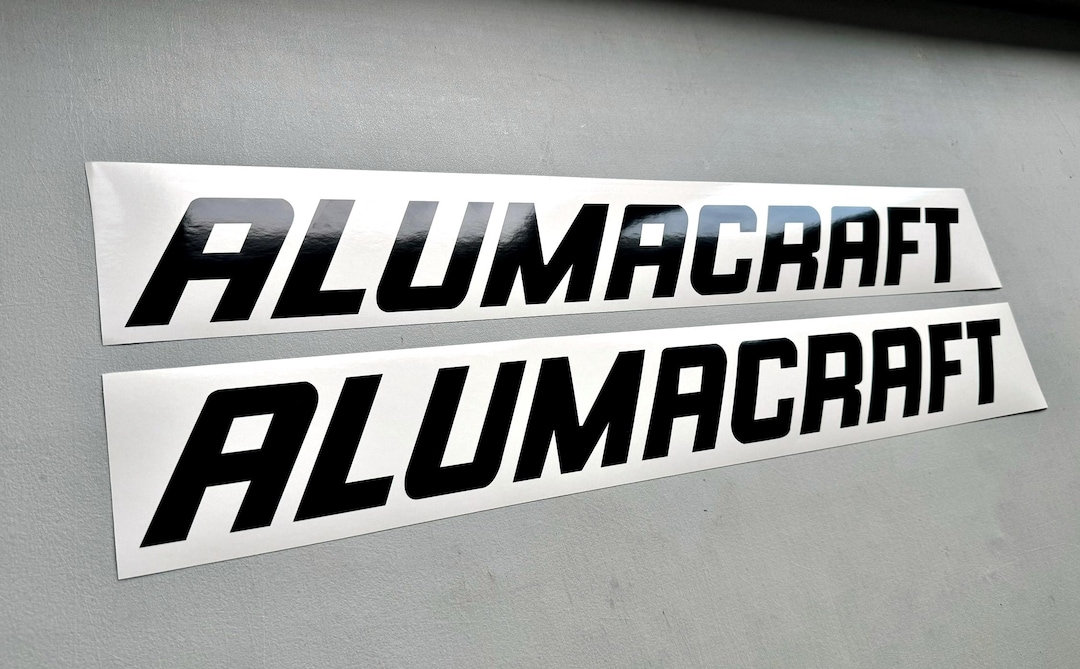 2x Alumacraft Boats Trailer Vintage Fishing Hull Marine Decals Stickers ...
