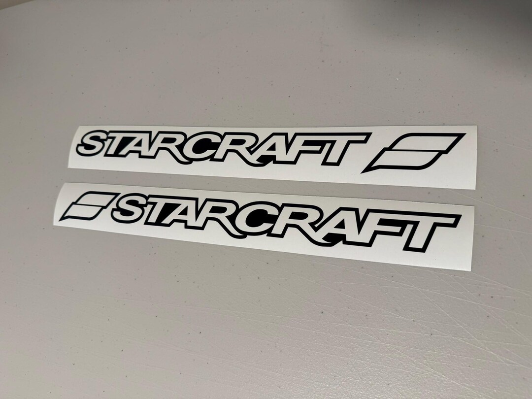 2x Starcraft Boats Decals Trailer Vintage Pontoon Fishing Hull Marine ...