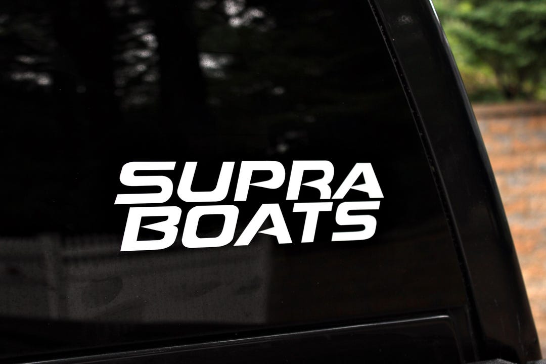 2x Supra Boats Trailer Vintage Pontoon Fishing Hull Marine Decals ...
