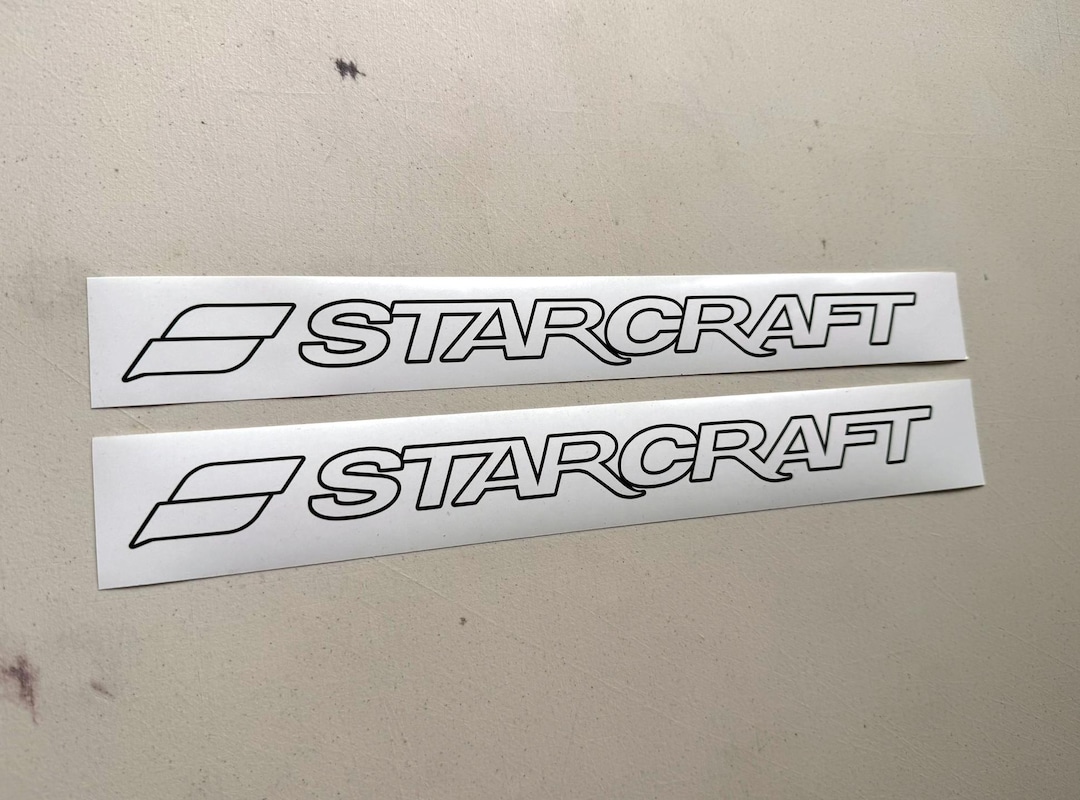 2x Starcraft Boats Decals Trailer Vintage Pontoon Fishing Hull Marine ...