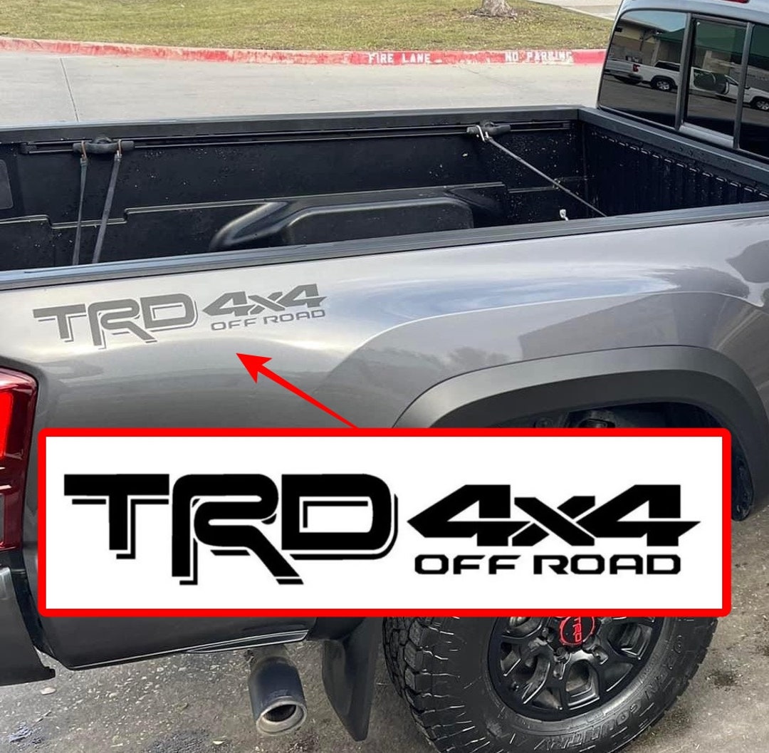 TRD 4x4 Offroad Tacoma Bed Tailgate Decal 2x TRD Offroad - Etsy