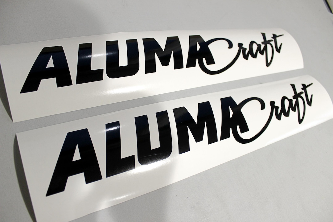 2x Alumacraft Boats Trailer Vintage Fishing Hull Marine Decals Stickers ...