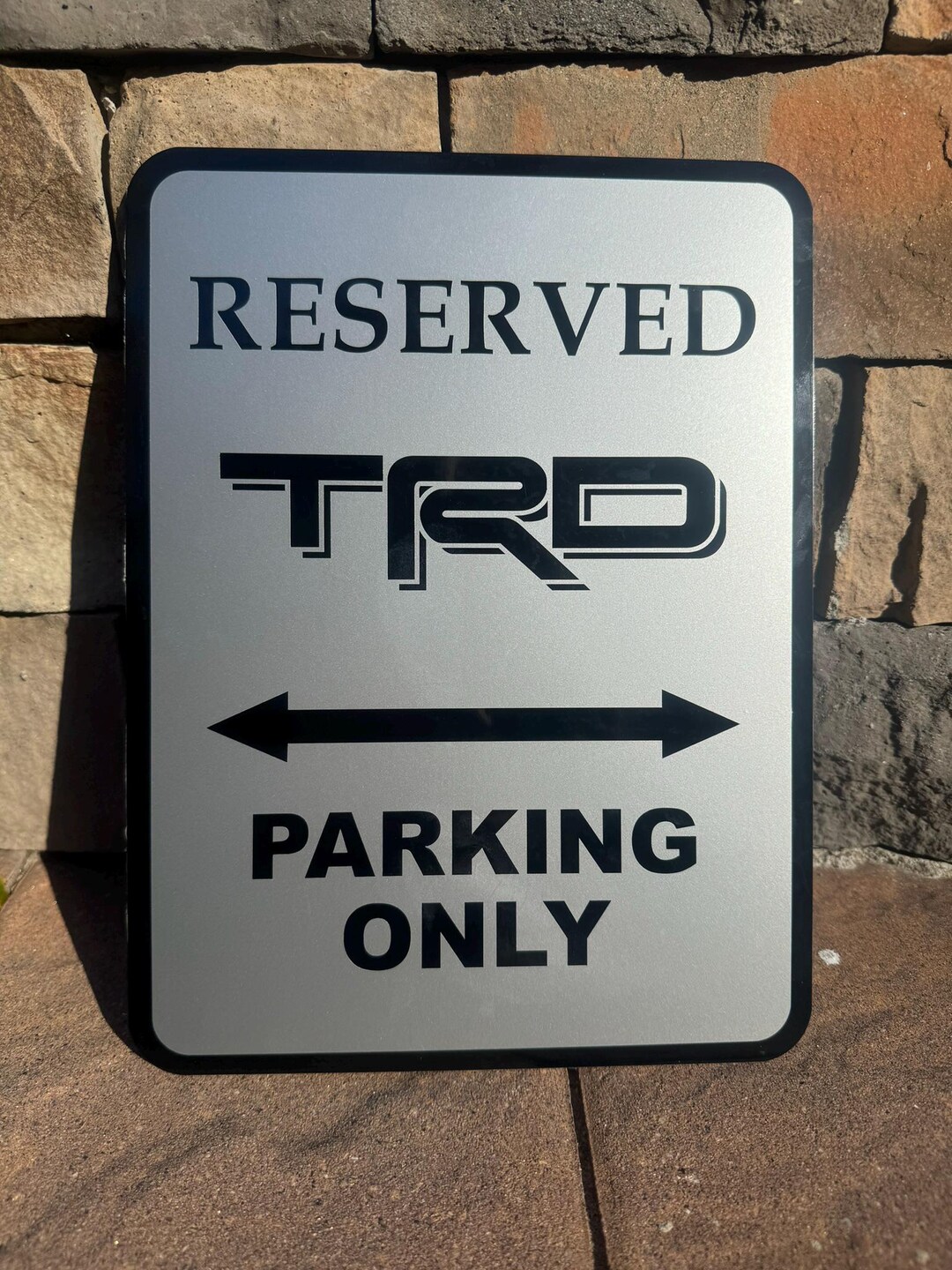 TRD Toyota Reserved Parking Only Metal Plaque Sign Tacoma Tundra ...