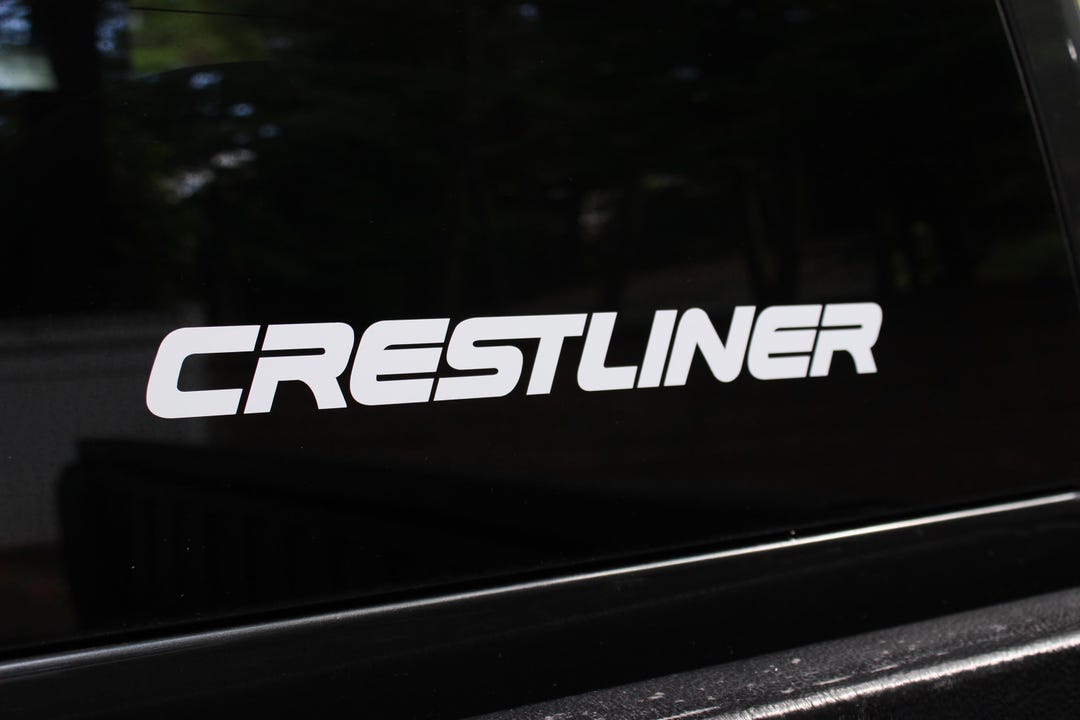 2x Crestliner Boats Trailer Vintage Pontoon Fishing Hull Marine Decals ...