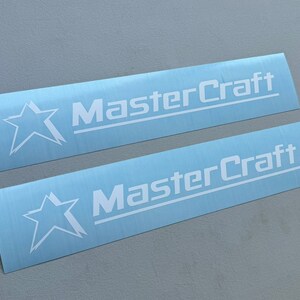 Mastercraft Ski Boat Waterski Wakeboard Trailer Logo Back Window SET OF ...
