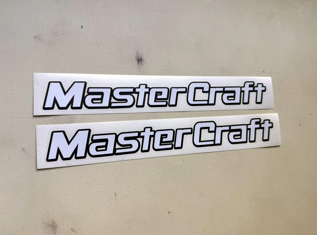 Mastercraft Boat Decals 18 2-color SET OF 2 Vinyl Decal Stickers - Etsy