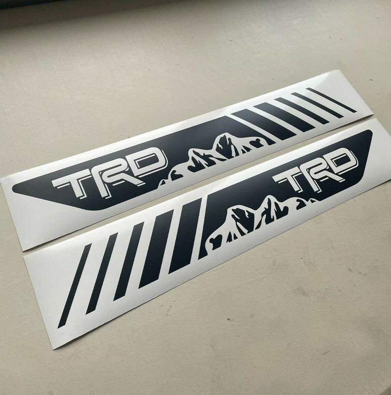 TRD Mountain Stripe Decal (2x) TRD Offroad Sport Stripe Multi-color ...
