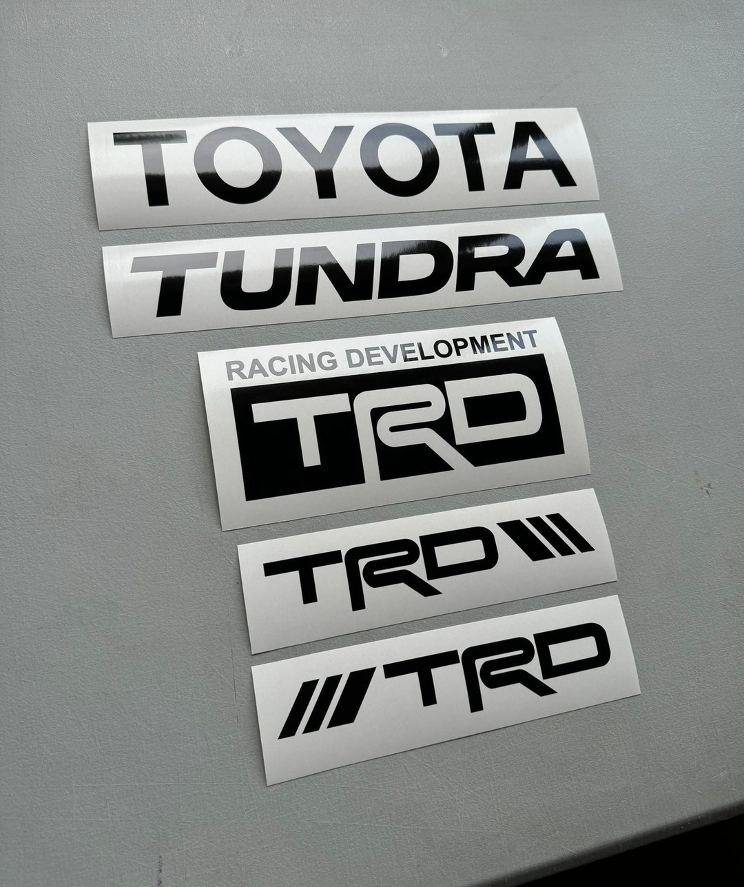 TRD Toyota Tundra Racing Development SET OF 5 Vinyl Decal Stickers - Etsy