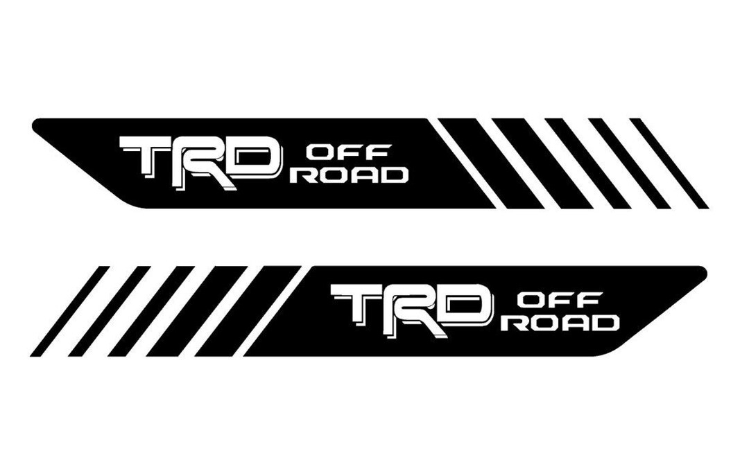 TRD Offroad Tacoma Bed Tailgate Decal (2x) TRD 4x4 Sport Stripe Multi ...