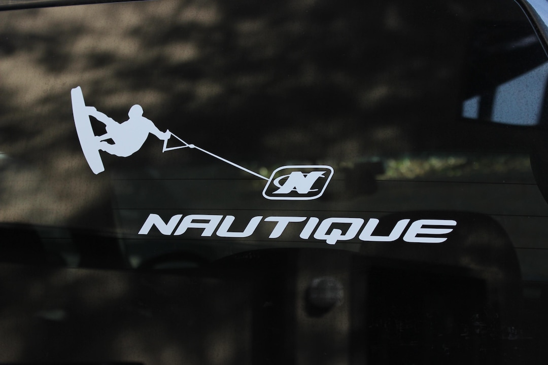 Nautique Wakeboard Decal 16 Ski Boat Trailer Window Vinyl Decal Sticker ...