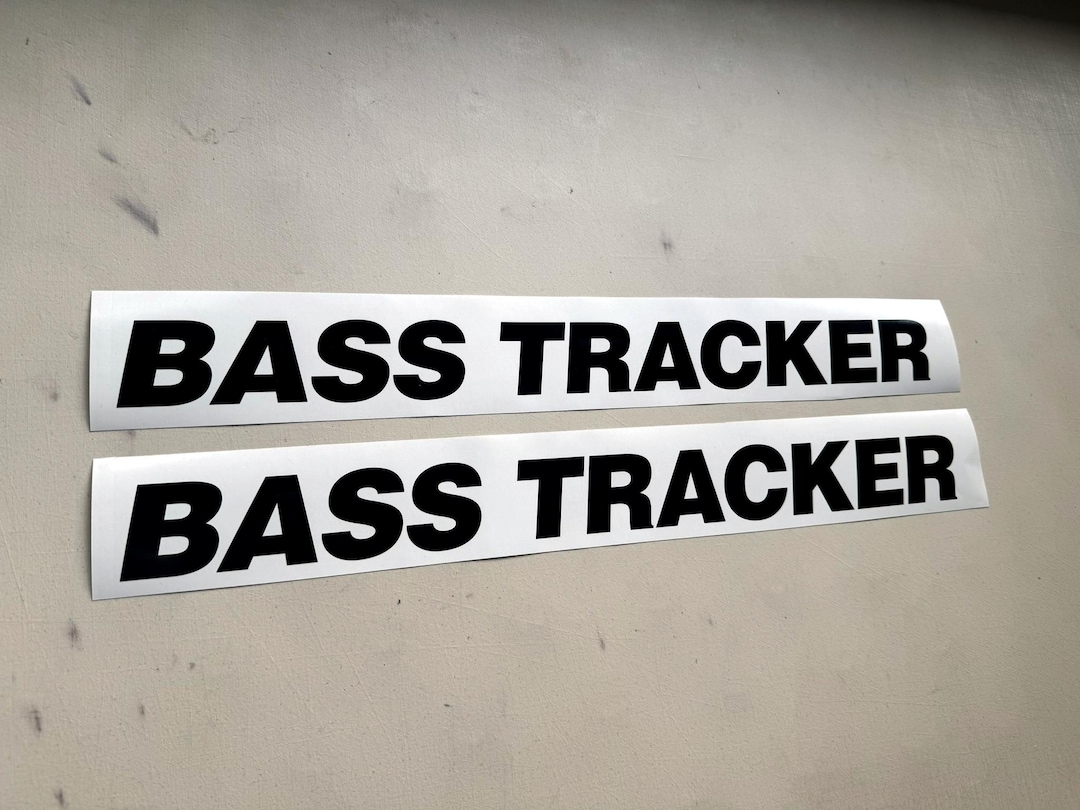 Bass Tracker Boats Decal SET OF 2 Vinyl Fishing Decal Stickers - Etsy