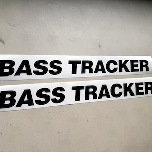 Bass Tracker Boats Decal SET OF 2 Vinyl Fishing Decal Stickers - Etsy