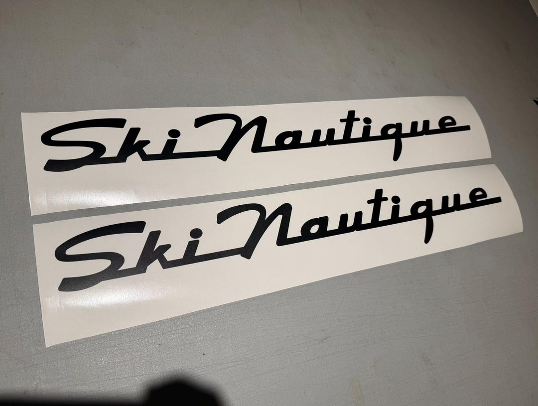 Ski Nautique Vintage Decals Water Ski Boat Trailer Window Vinyl Decal ...