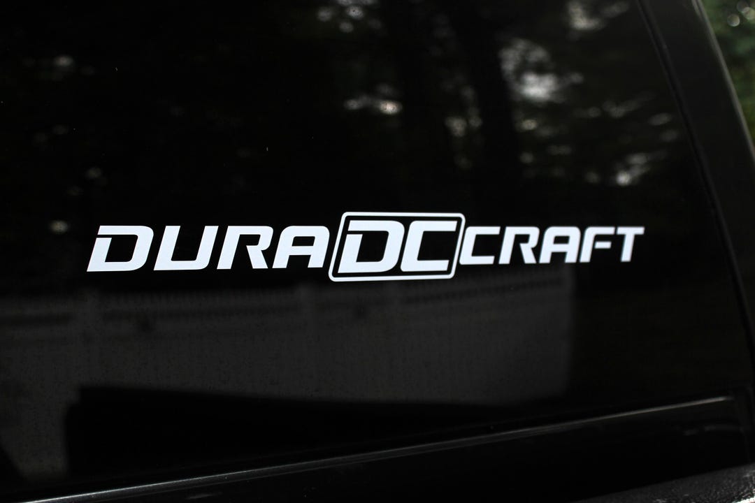 2x Dura Craft Boats Decals Trailer Vintage Pontoon Fishing Hull Marine ...