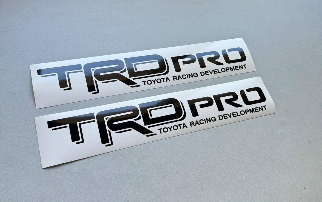 TRD Pro Toyota Racing Development Tacoma Tundra Bed Tailgate Decal ...