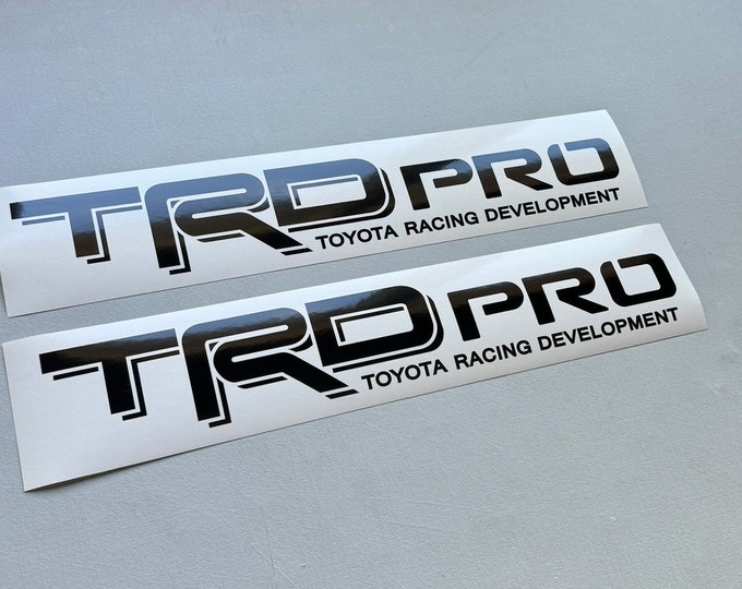 TRD Pro Toyota Racing Development Tacoma Tundra Bed Tailgate Decal ...